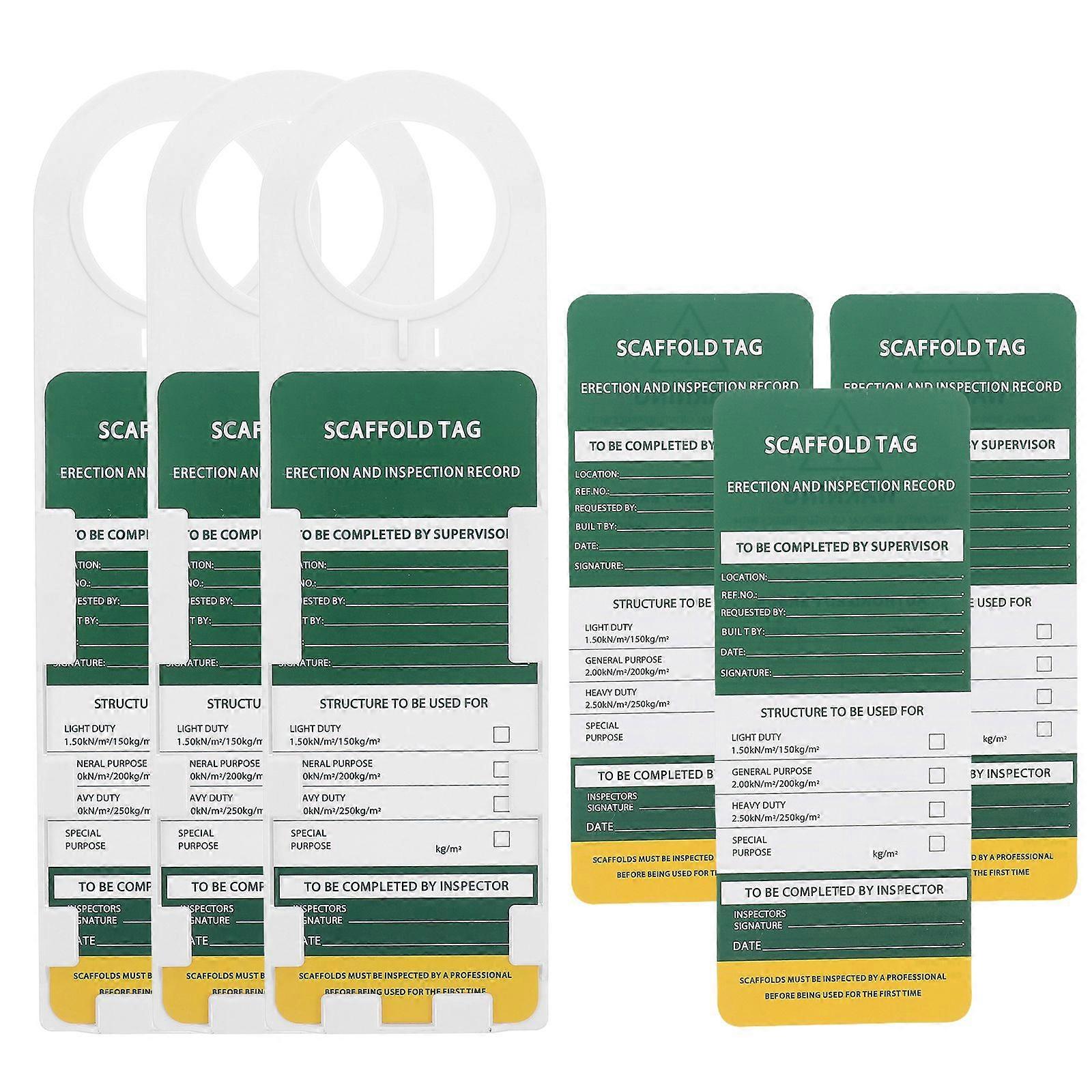 1 Set Ladder Step Tags Equipment Safety Scaffold Inspection Tags ...