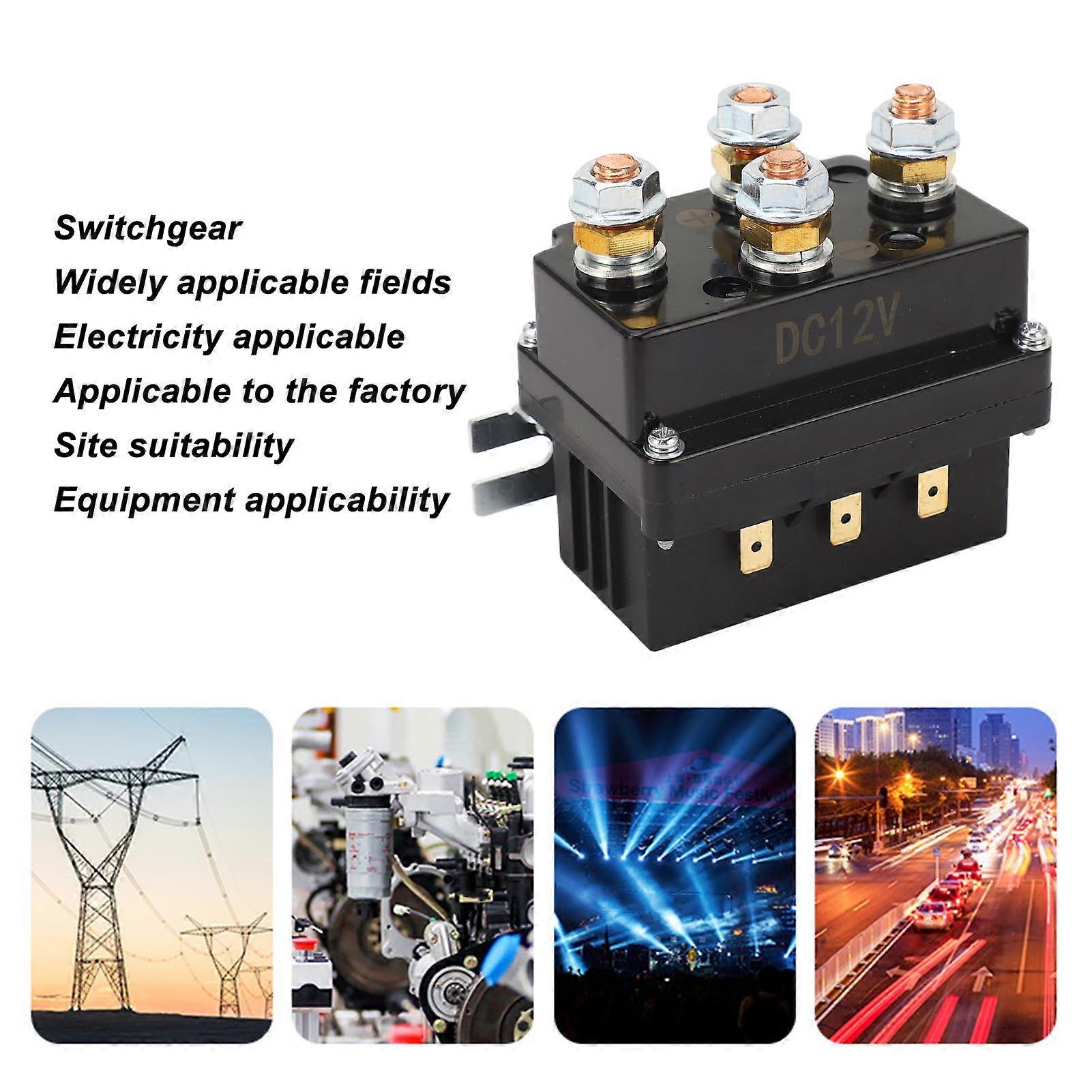12V 500A Winch Relay Kit Remote Control Winch Relay Contactor Switch ...