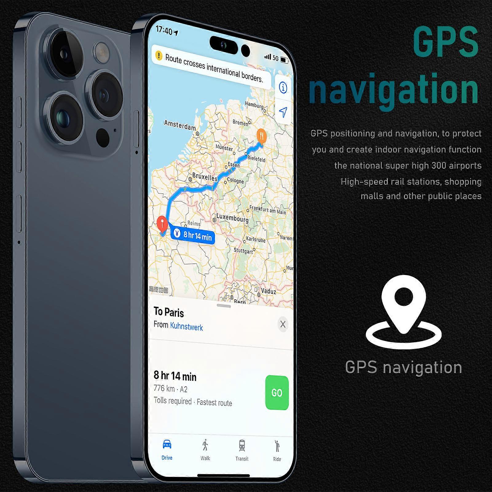 I14 PRO MAX 8GB 256GB 6.7" IPS HD 4G Unlocked Smartphone Dark Blue ...