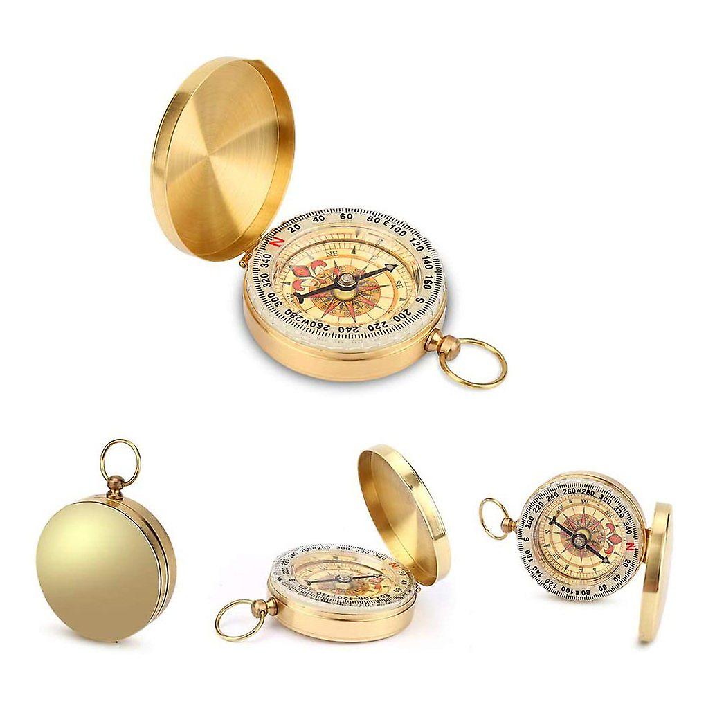 Compass Outdoor, Portable Brass Compass Pocket Compass Classic ...