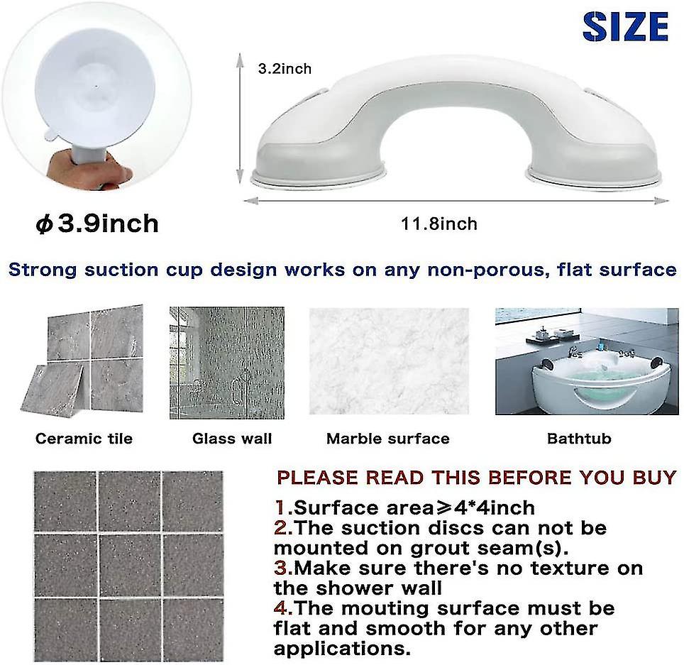 Suction Bathroom Grab Rails, Hand Rail For Disabled, Portable Mobility ...