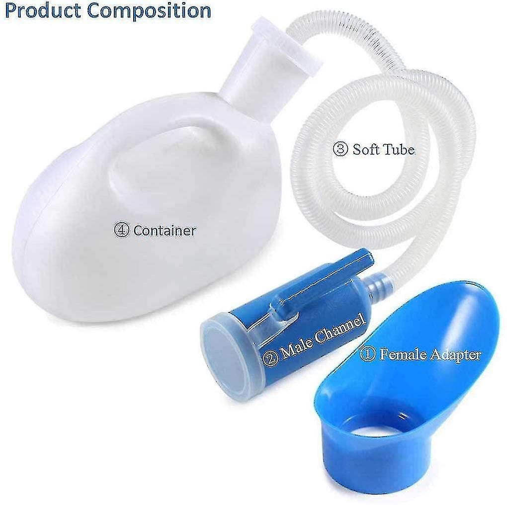 Urinals For Men Women Male Urine Bottle Potty Portable Thick Pee Bottle ...