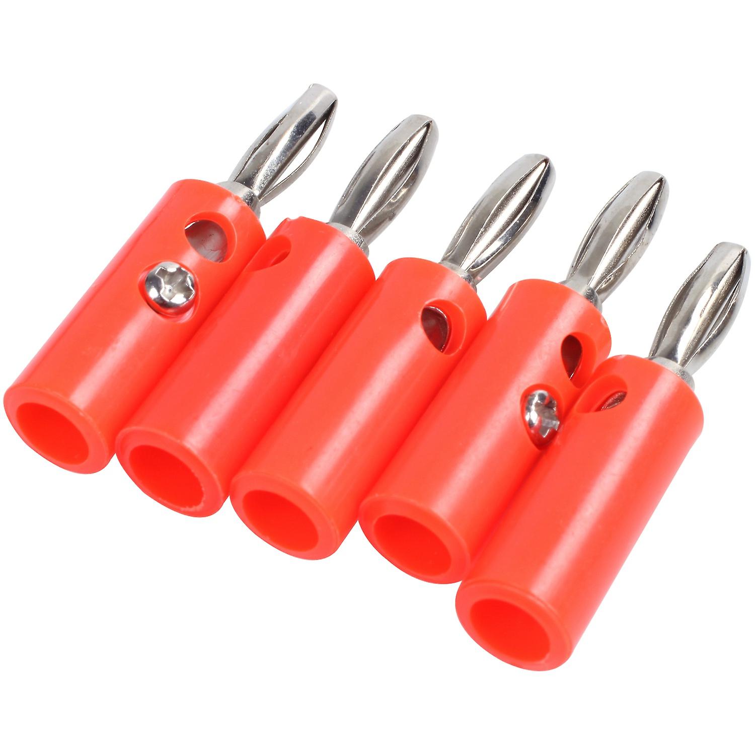 4mm 10pcs Banana Plugs and 10pcs Banana Sockets (Black and Red ...