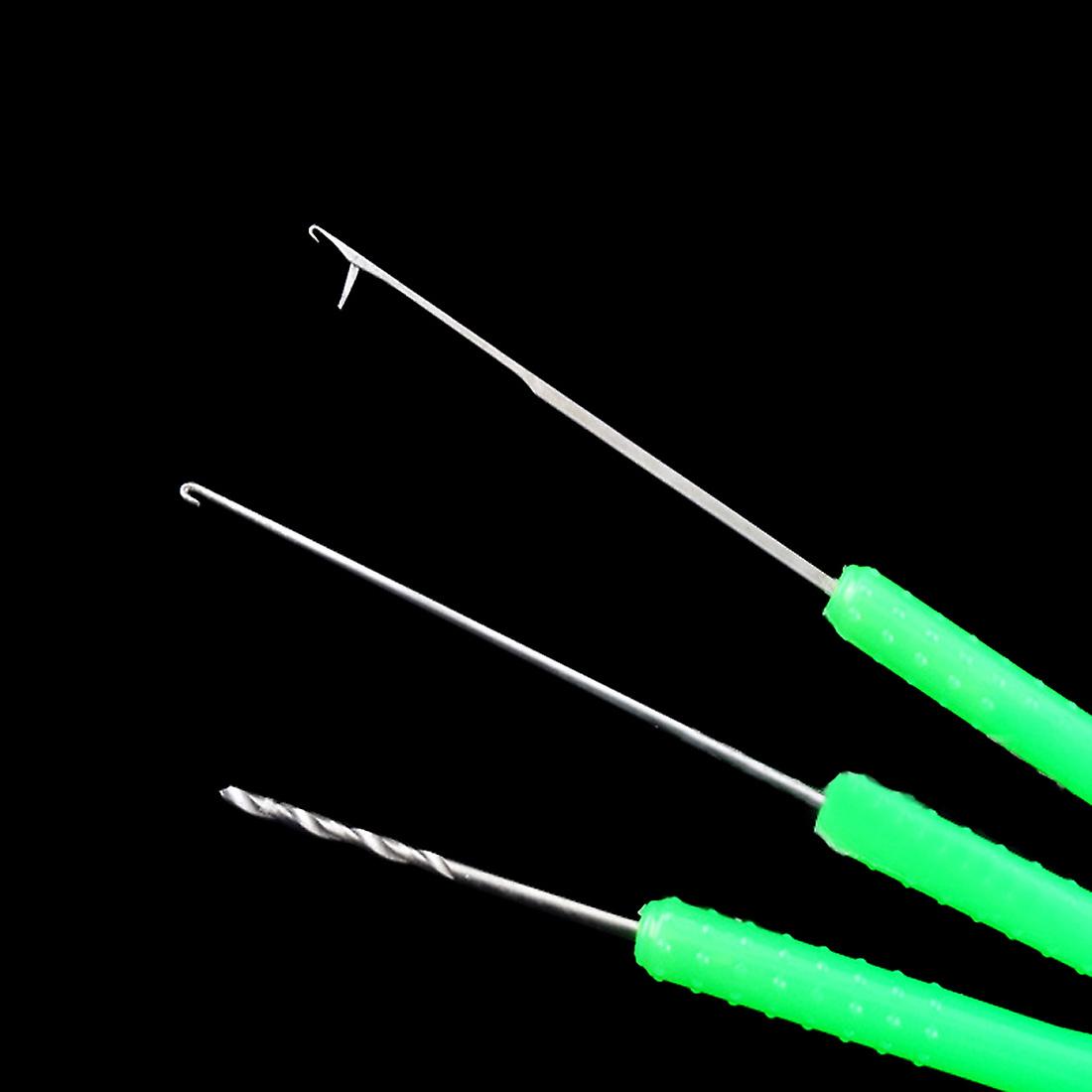 3 in 1 Bait Needle Tool Fishing Rigging Bait Needle Kit Tool Set Bait ...