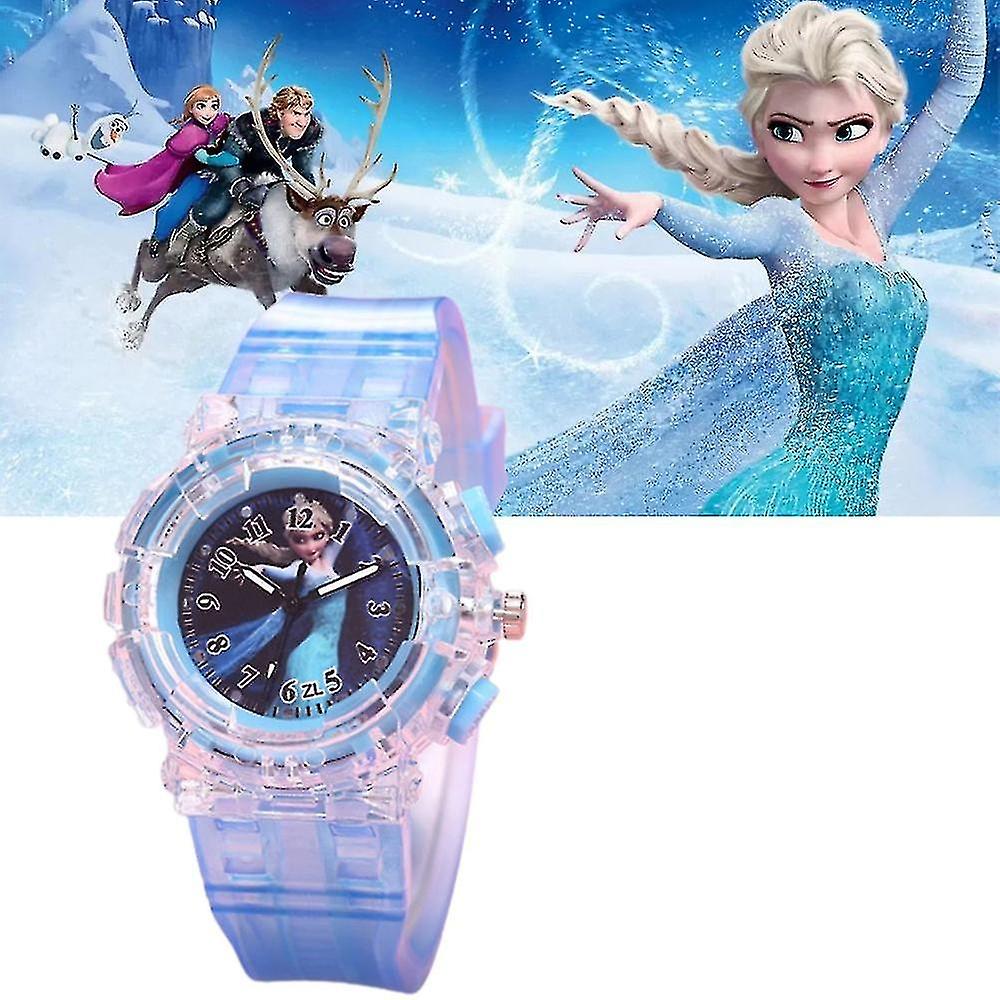 Frozen 2 Princess Anna Elsa Light Up Watch Kids Girls Watch Gift ...
