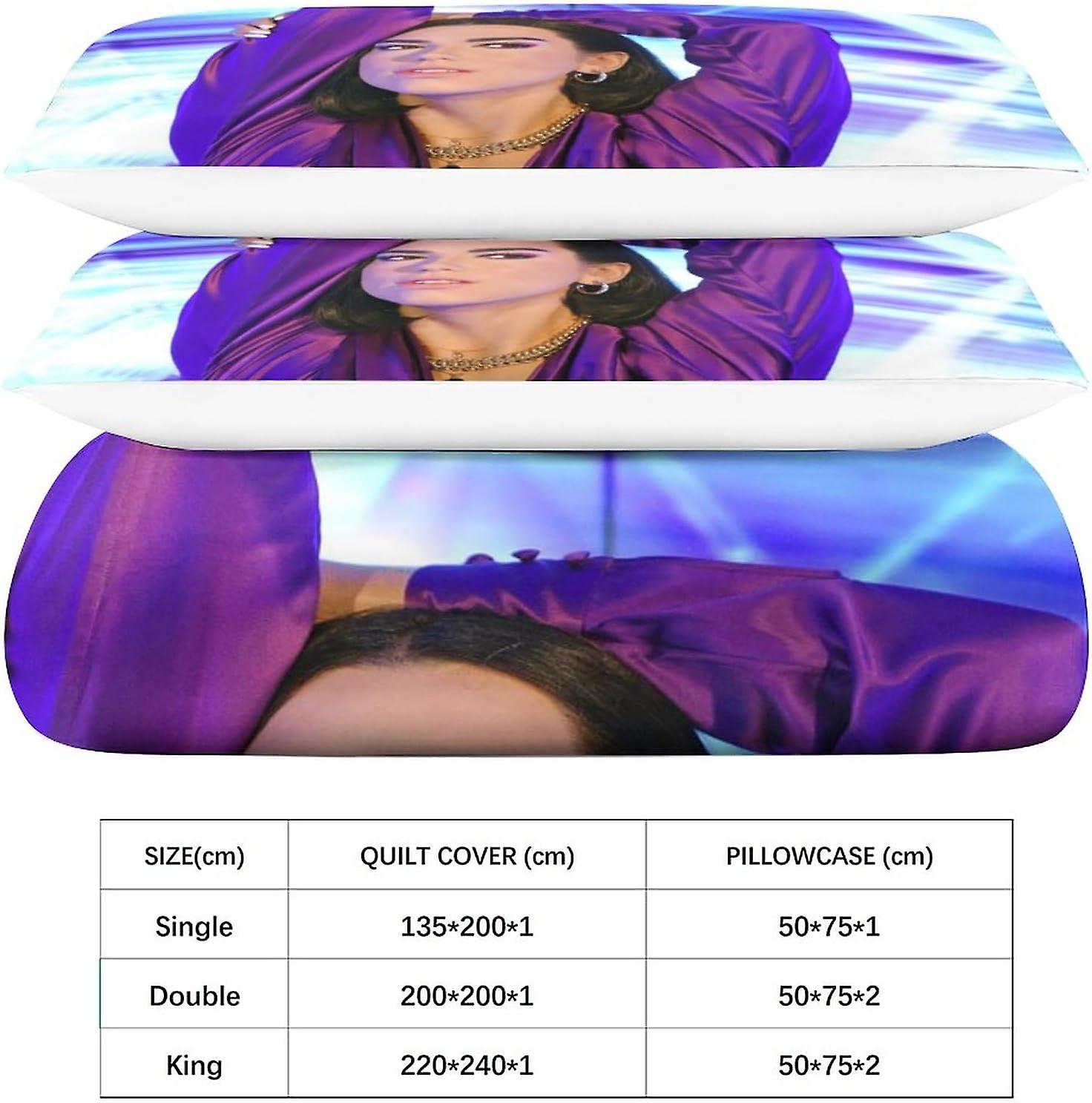 Entemah Dua Lipa Bedding Duvet Cover Set,3D Printed 3 Pieces Singer ...