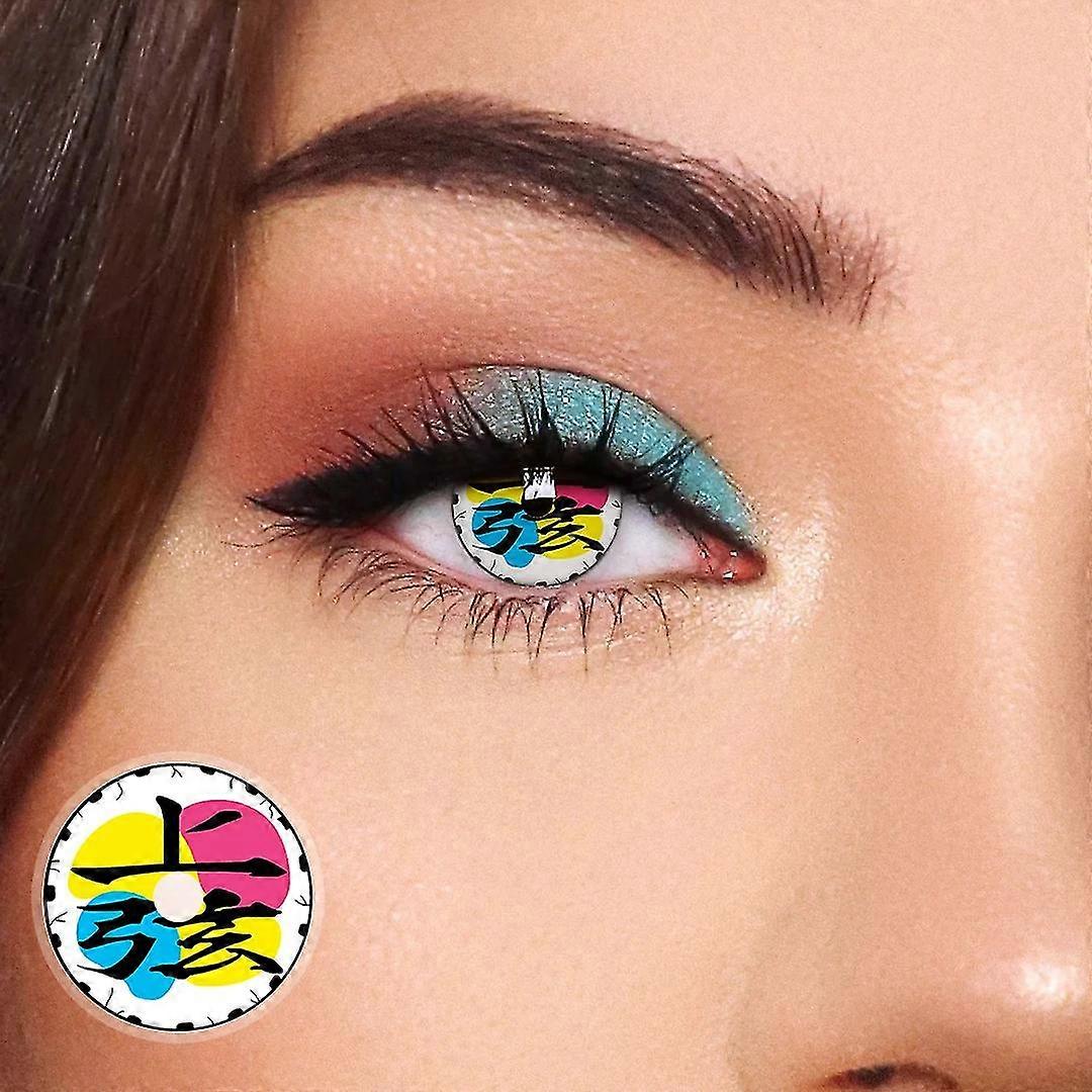 2pieces/1pair Colored Contact Lenses Anime Cosplay Accessories Lens ...