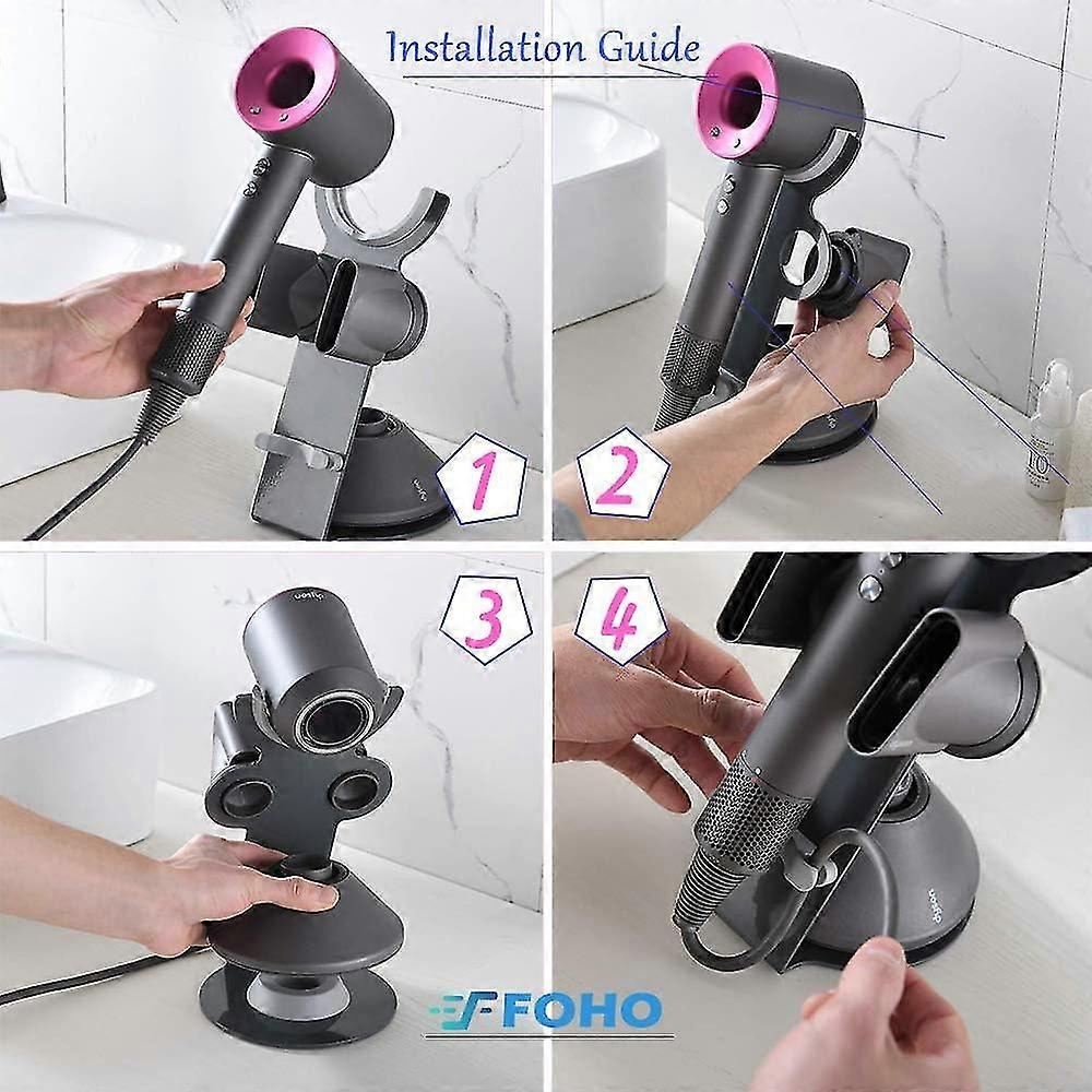 Supersonic hair dryer bracket - compatible with diffuser and nozzle ...