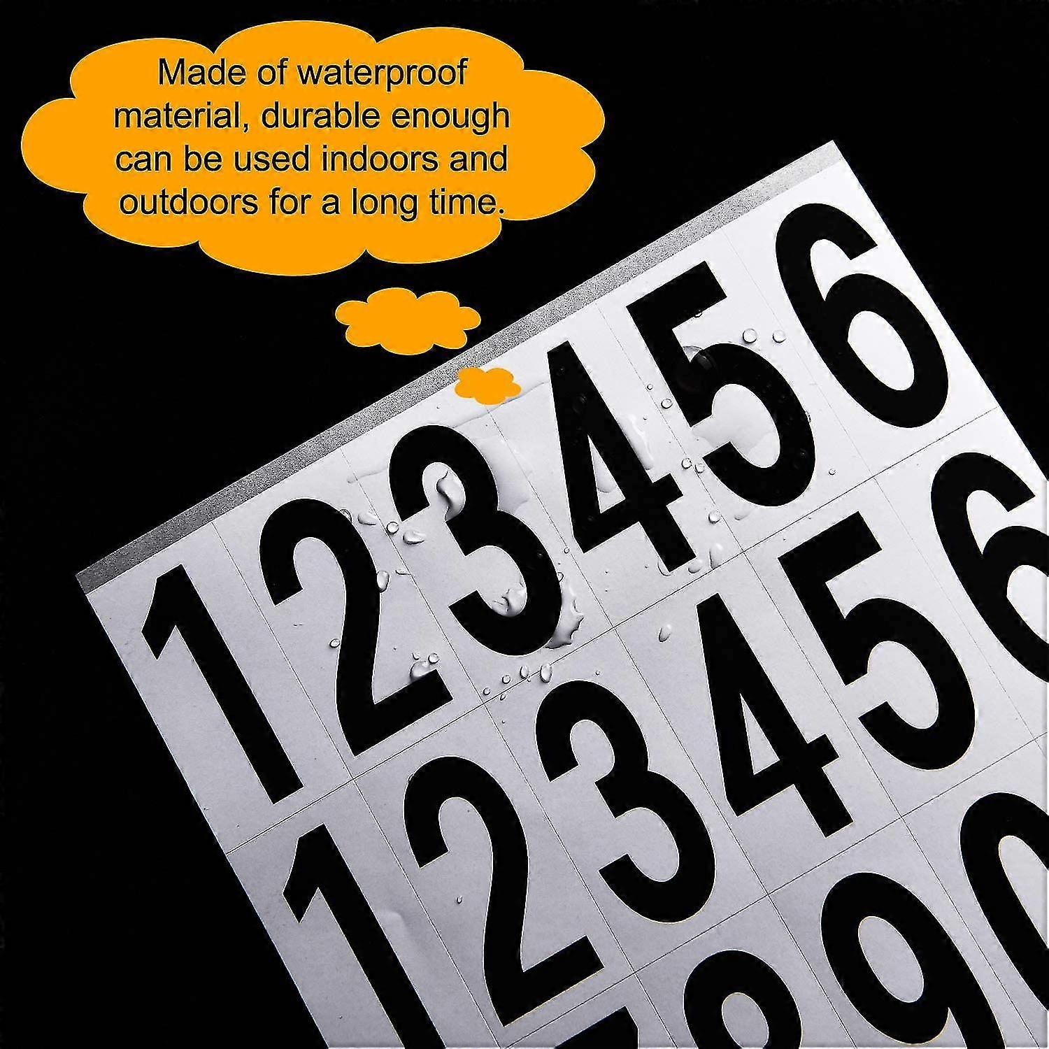 10 Sheets 240 PCS Numbers Stickers Mailbox Numbers Self Adhesive Vinyl ...