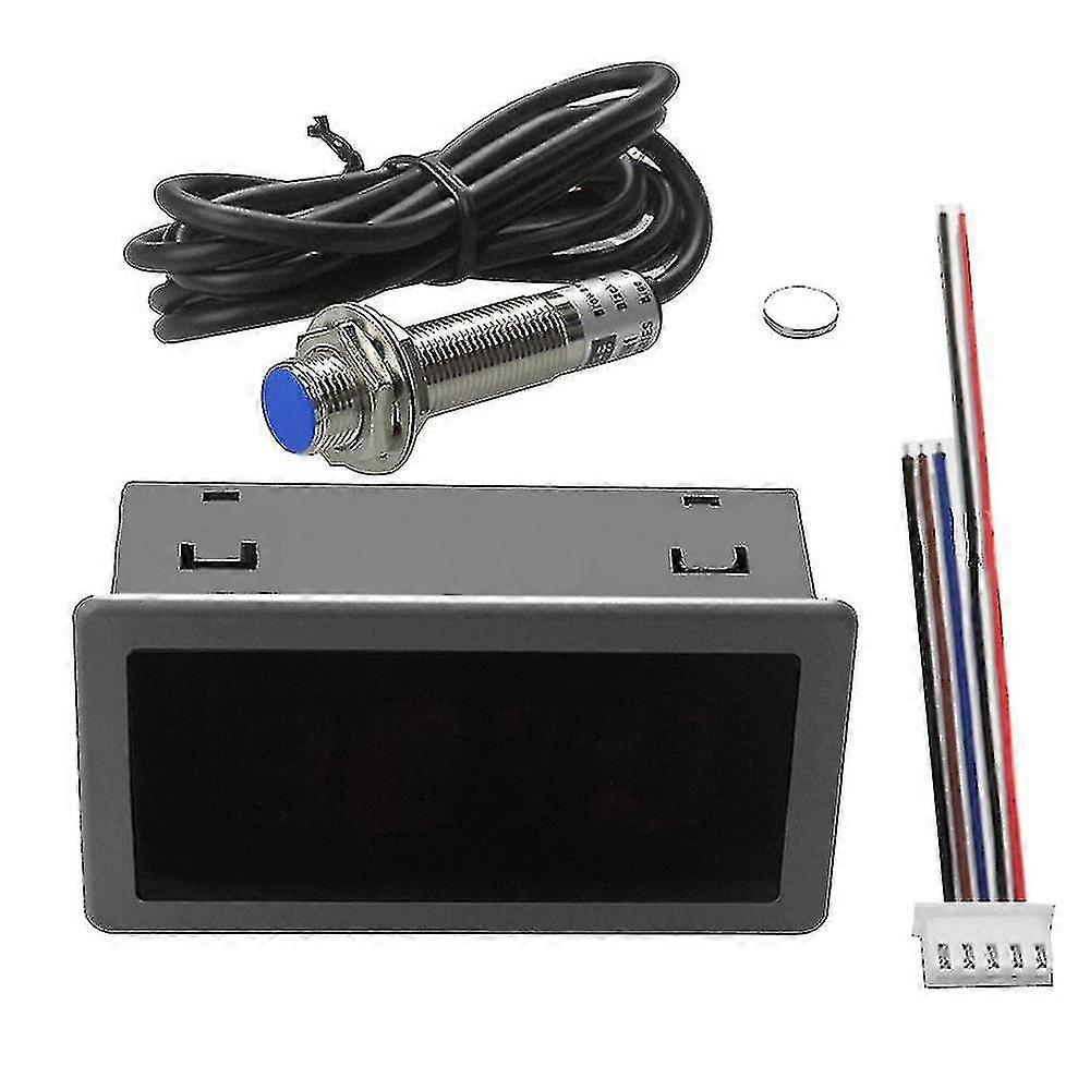 Digital Led Tachometer Rpm Speed Meter+hall Proximity Switch Sensor Npn ...