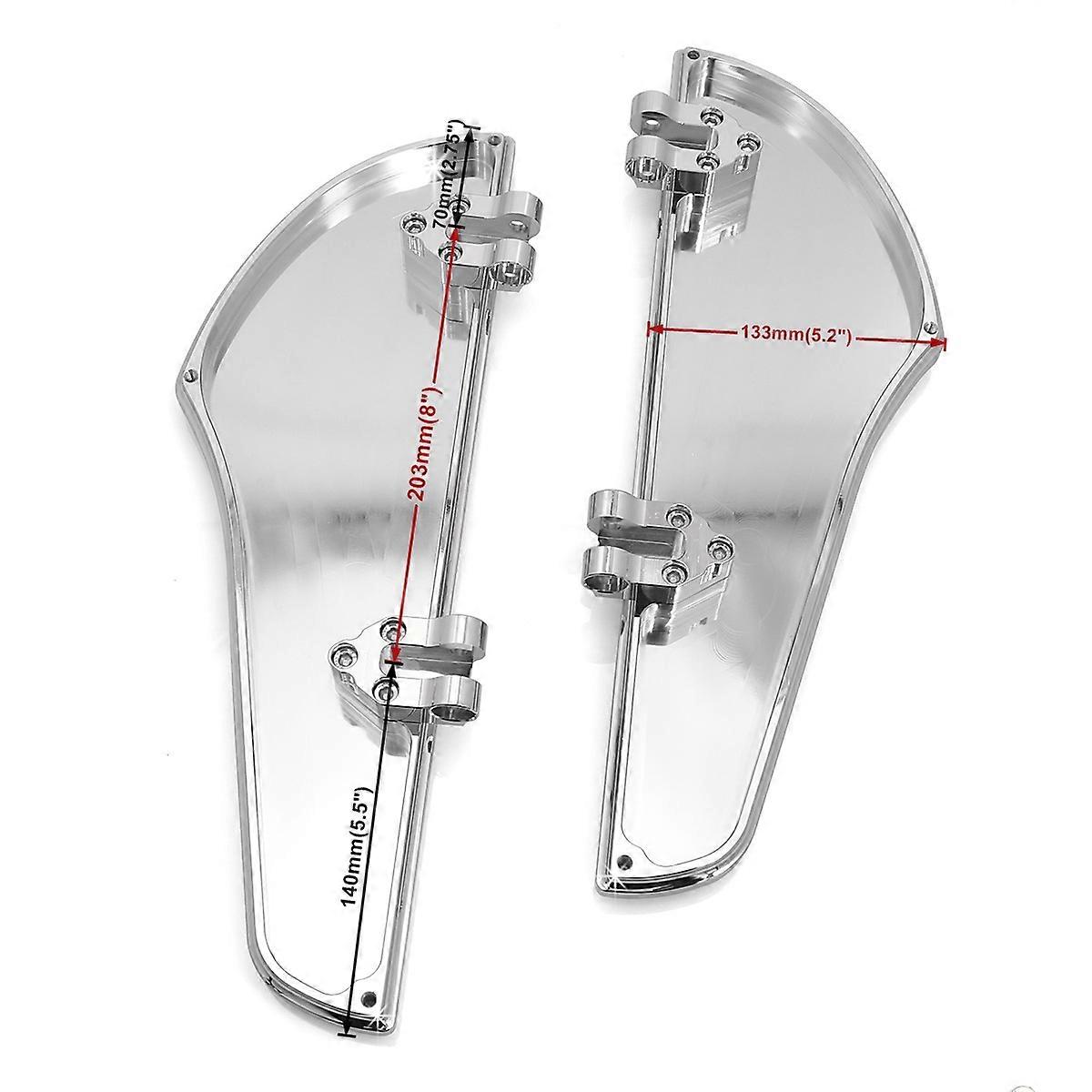 Chrome Defiance Rider Footboard floorboards Kit for harley street glide ...