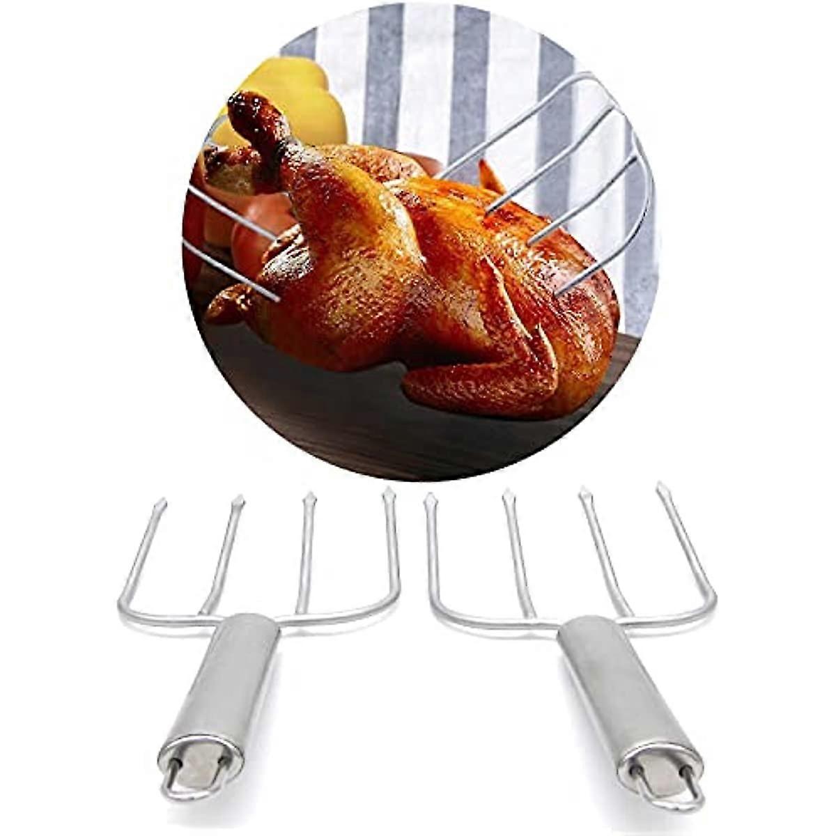 Stainless Steel Turkey & Roast Lifters Set of 2 - Turkey and Poultry ...
