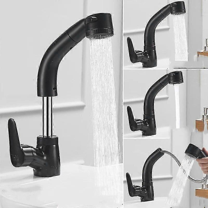 Exquisite Kitchen Faucet With Shower Head Gold/chrome/black/white ...