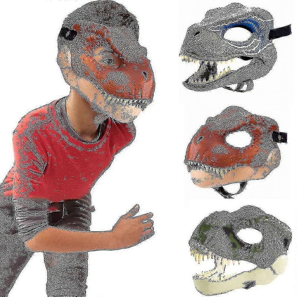 Dinosaur Mask With Opening Jaw, Dino Mask For Kids Adult, Costume And ...