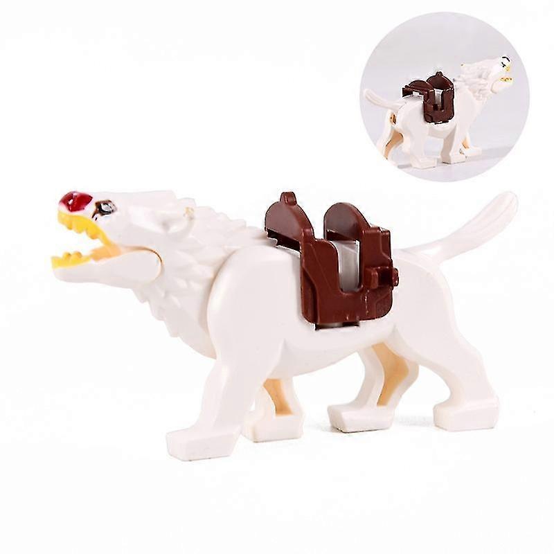 Medieval Building Blocks Hobbits Mounts Wolf Model Assembled Toys ...