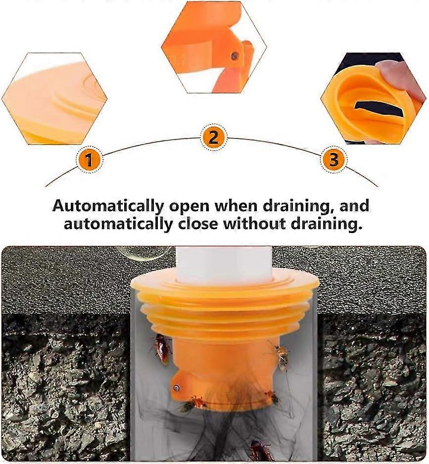 Drain Anti-backflow Silicone Anti-odor Drain Siphon Sewer Pipe Sealer ...