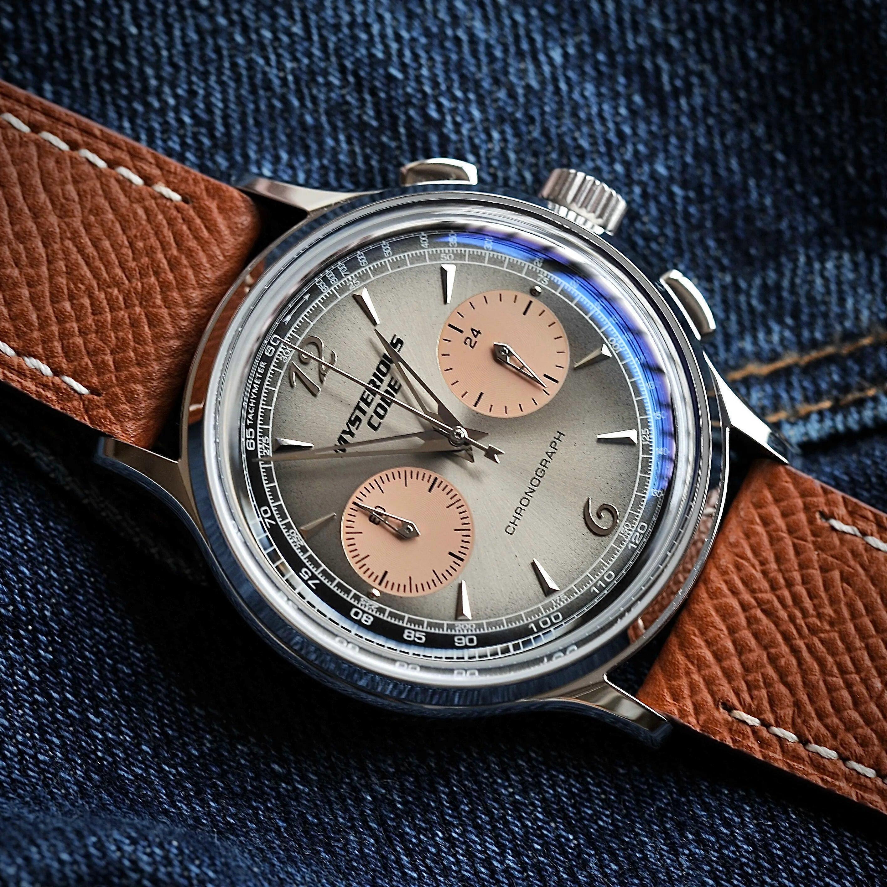 MYSTERY CODE Homage Watch for Men Japan VK64 Chronograph Movt Luxury ...