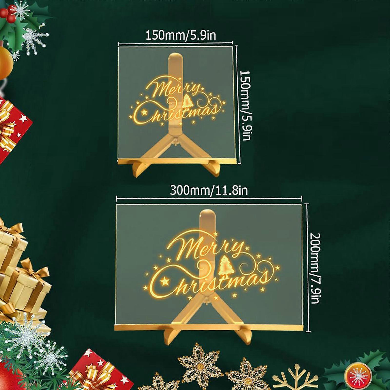 LED Note Board With Colors Lighted Acrylic Drys Erases Board Acrylic ...