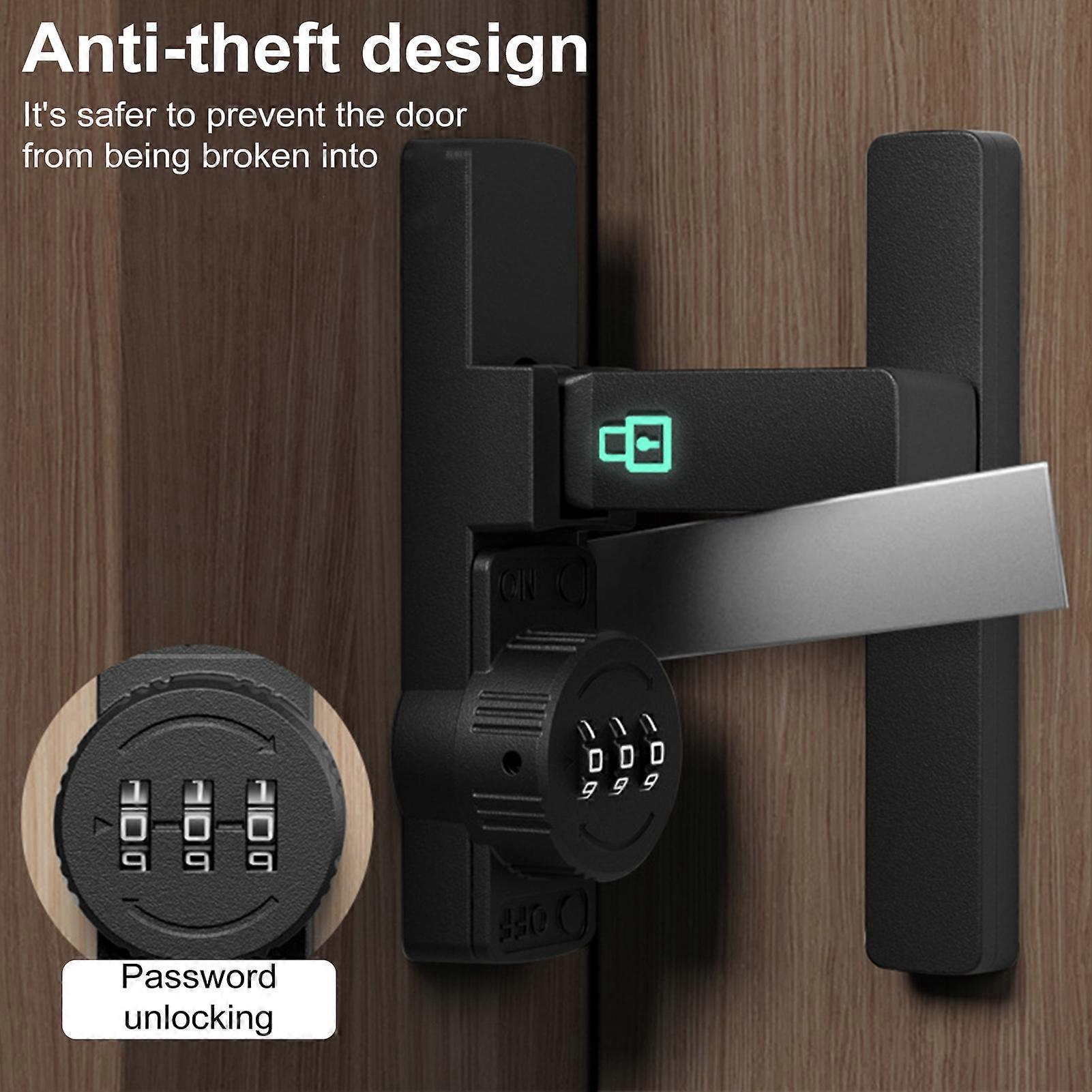 Flip Latch Lock with Combination Easy to Install Punch Free 3-Digit ...