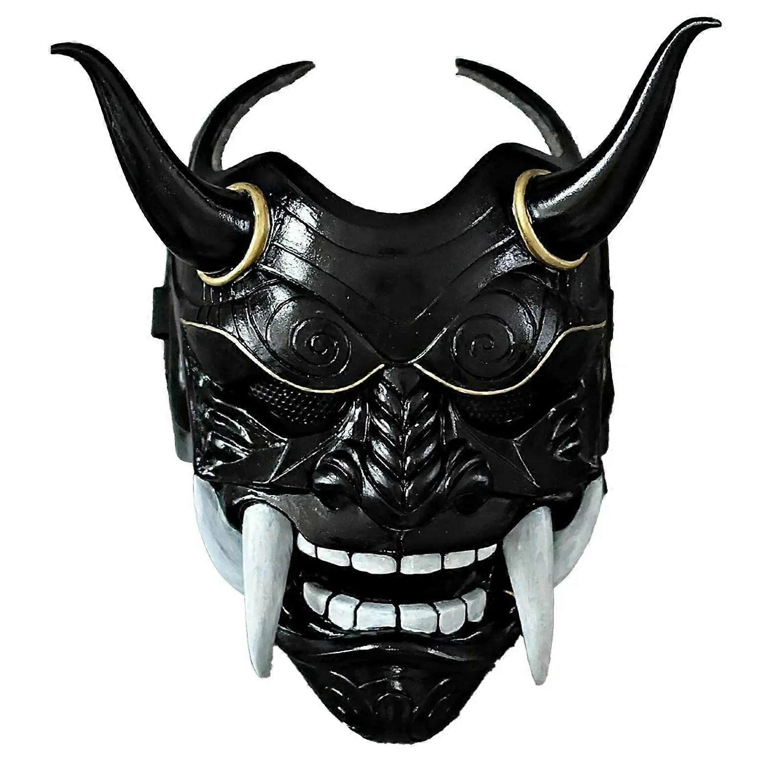 Scary Monster Halloween Cosplay Mask Hannya Demon Oni Samurai Noh ...