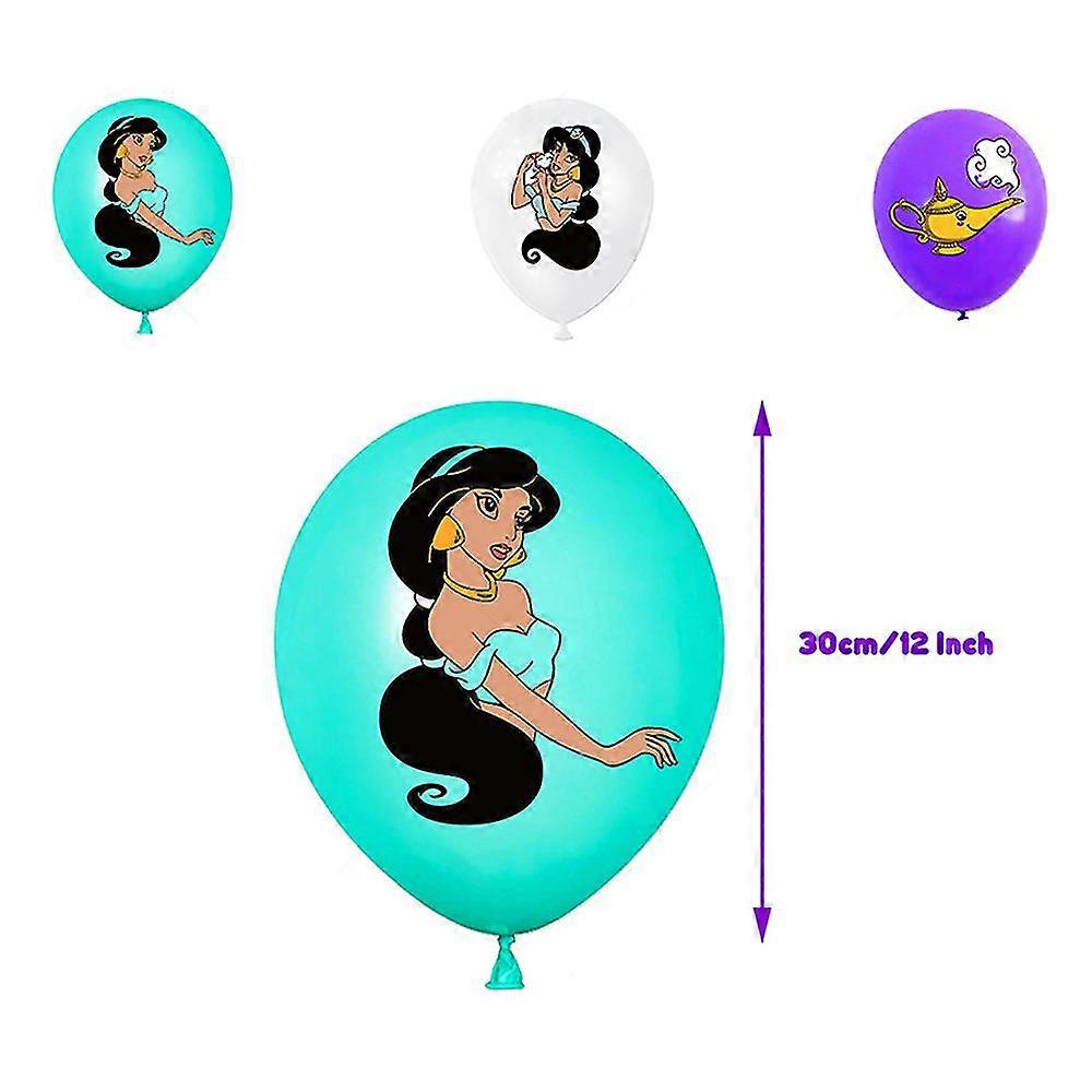 Jasmine Princess Cartoon Kids Birthday Party Decor Balloon Banner Cake ...