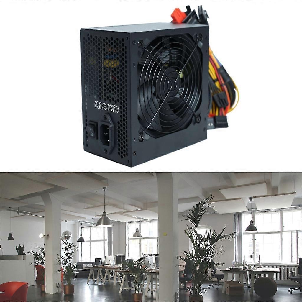 Rated-500W PSU 24Pin ATX 12V Full Modular Miner Desktop Computer Power ...