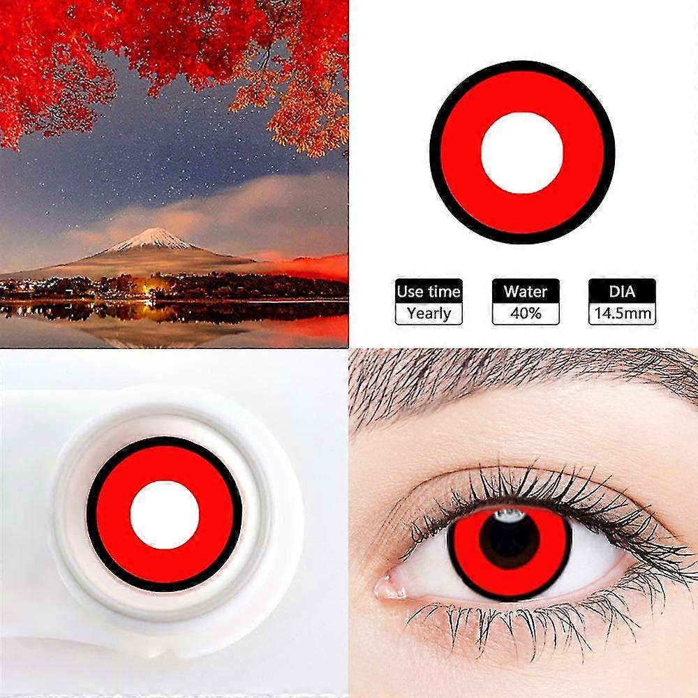 Contact Lenses Crazy Anime Cosplay Colored Contacts Lens Ghost Zombie ...