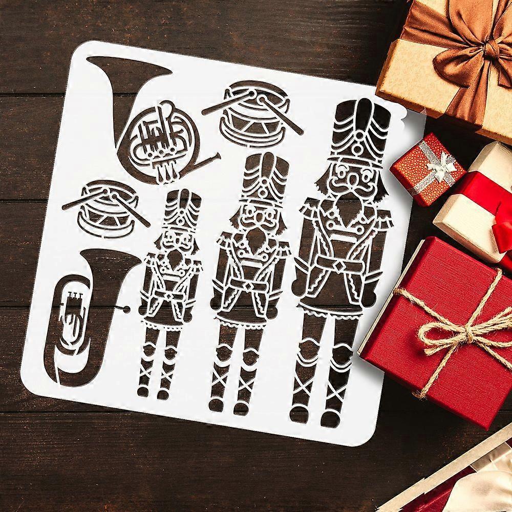 Nutcracker Painting Stencil 11.8x11.8inch Reusable Musical Instruments ...