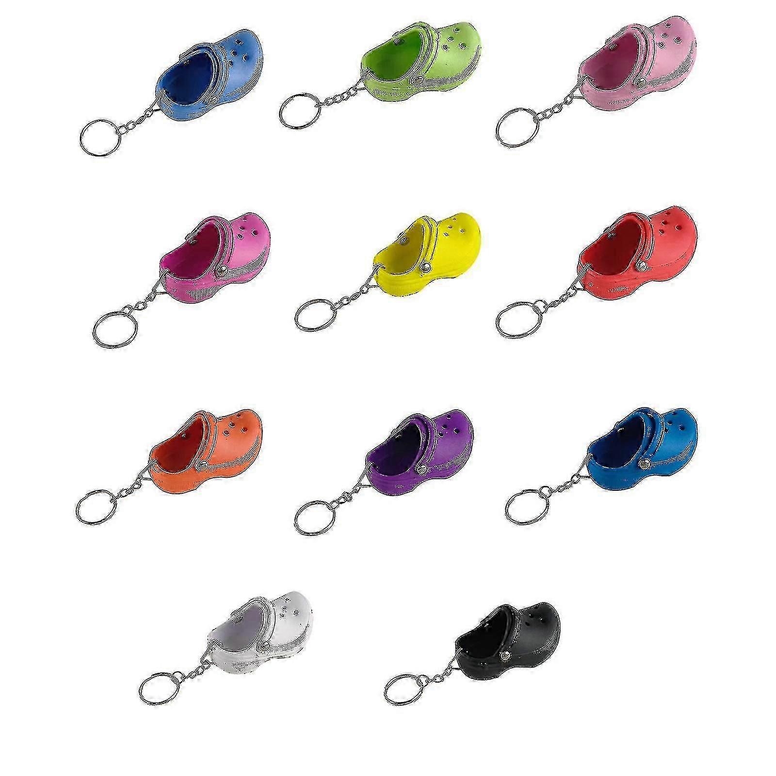 Mini Crocs Sandal Keychain Charm Keyring Key Holder Novelty Keychain ...