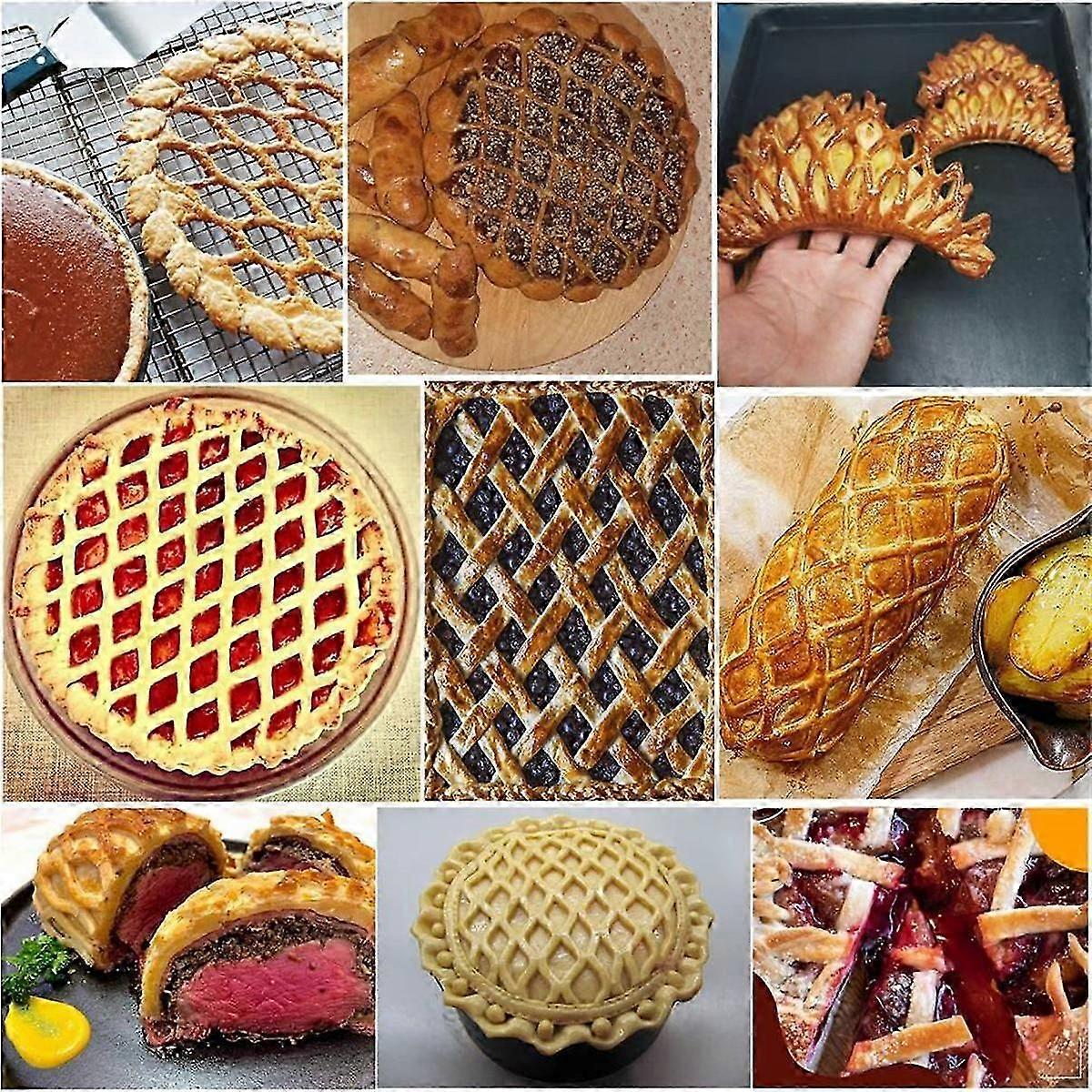 Stainless Steel Lattice Cutter, Dough Lattice Roller Cutter Baking Tool ...