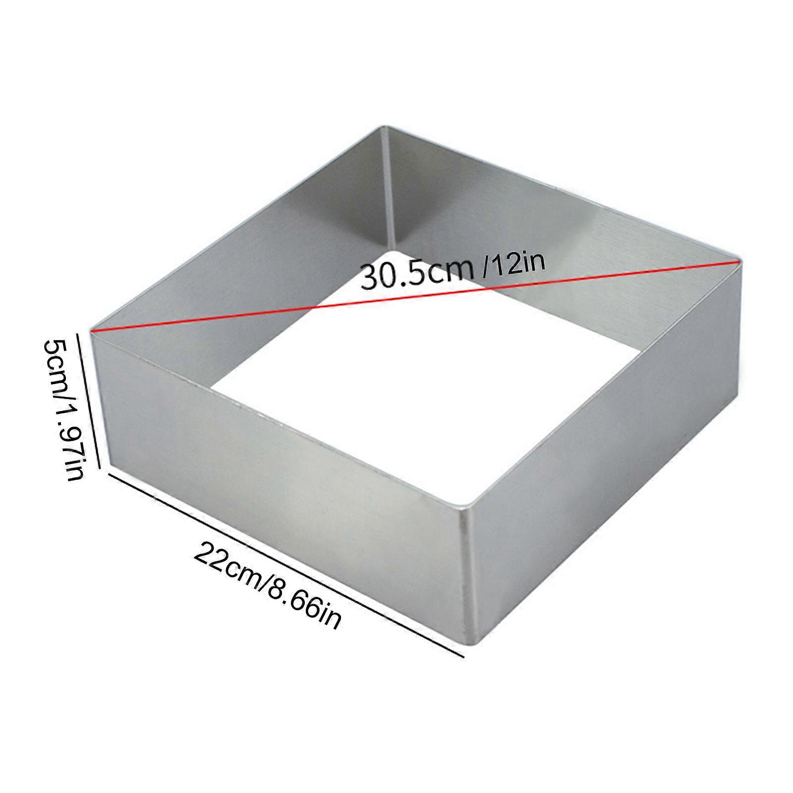 Cake Molds Rings Square Mousse Mold Stainless Steels Cake Rings Dessert ...