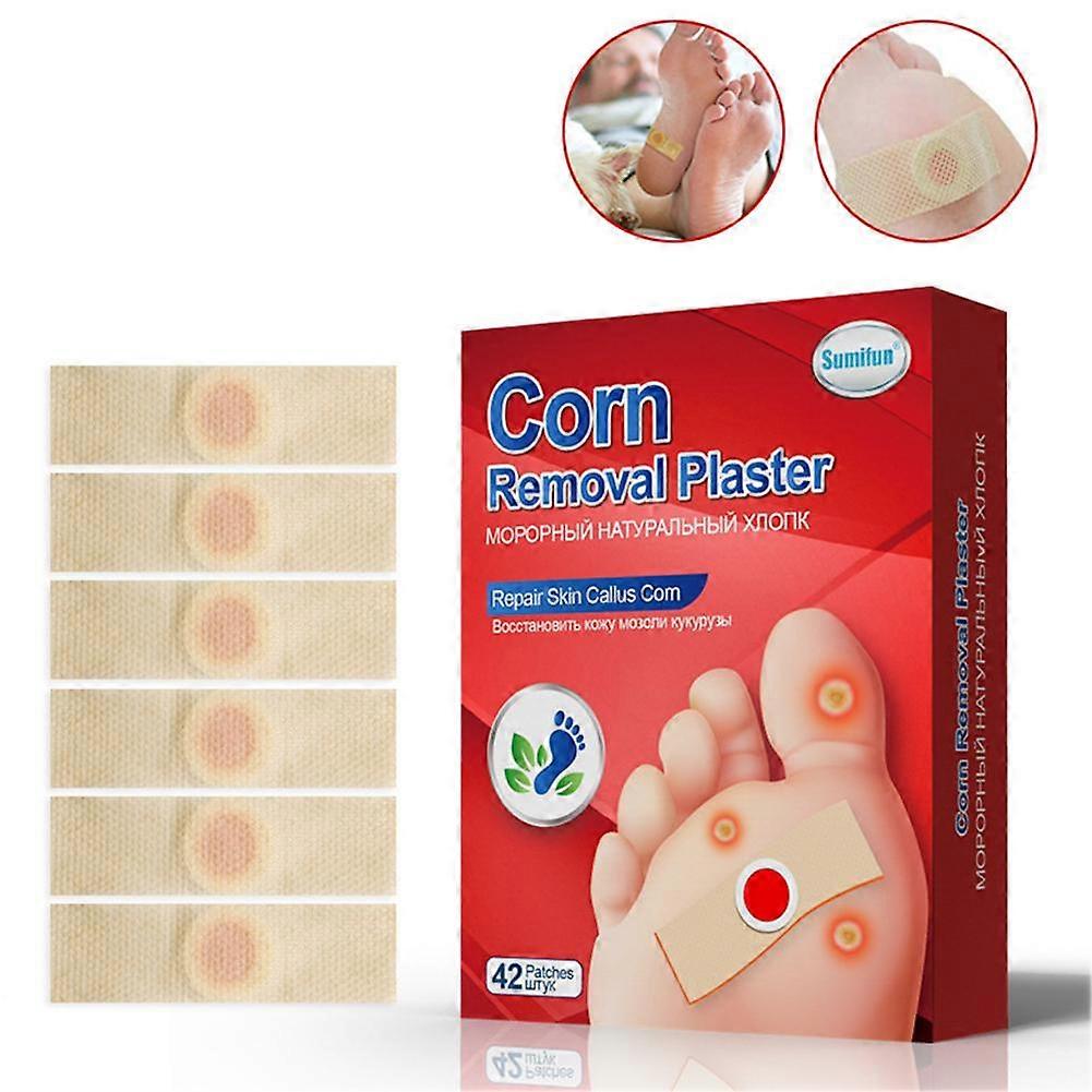 Foot Corn Patch 42 Pieces/box Foot Corns Removal Foot Warts Foot ...