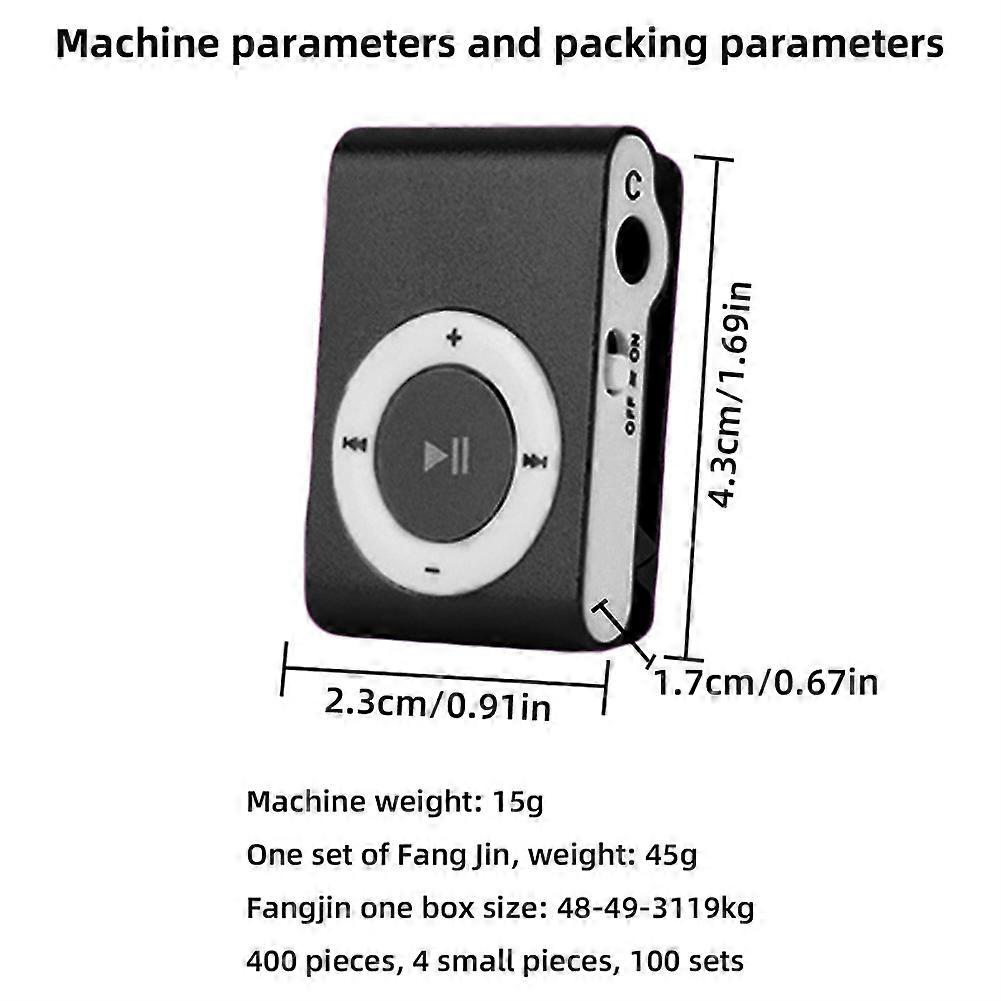 Portable Mini 3.5mm Metal USB MP3 Music Media Player Fashionable MP3 ...