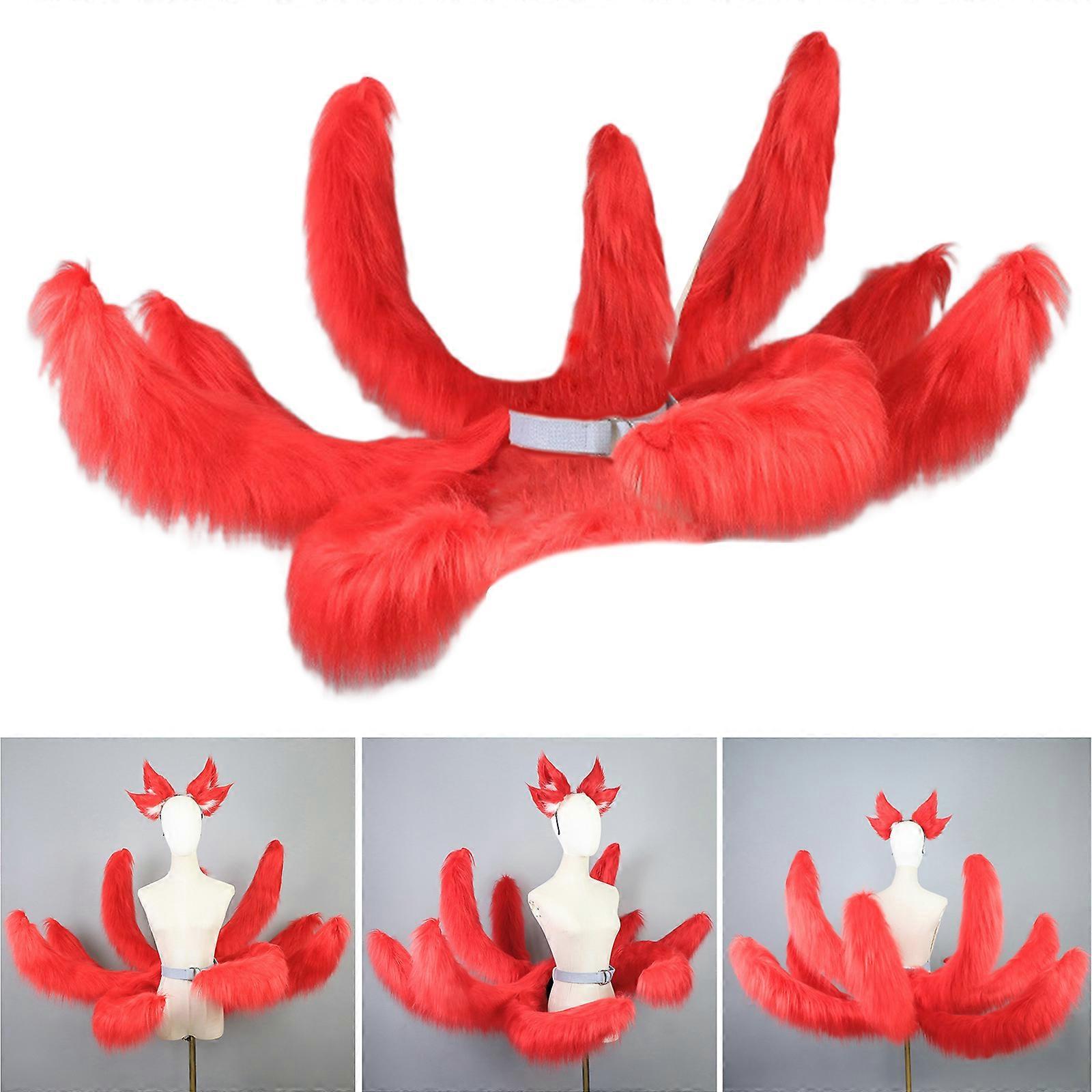 Nine Tailed Foxes Tail Faux Furs Ahri Tail League of Legend Ahri ...
