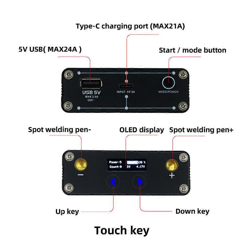 Handheld Mini Spot Welder Machine Portable 18650Battery Welding Power W ...