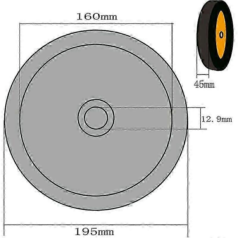 2 x Lawn Mower Wheels 53 Teeth Drive Wheel for Husqvarnaa Electrolux ...