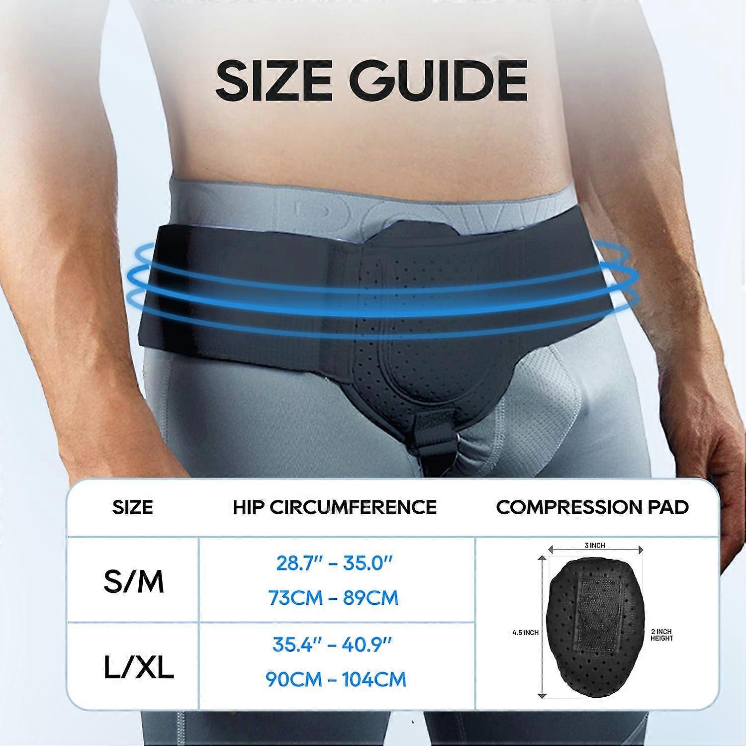 Hernia Belts for Men and Women, Inguinal Support Truss with Adjustable ...