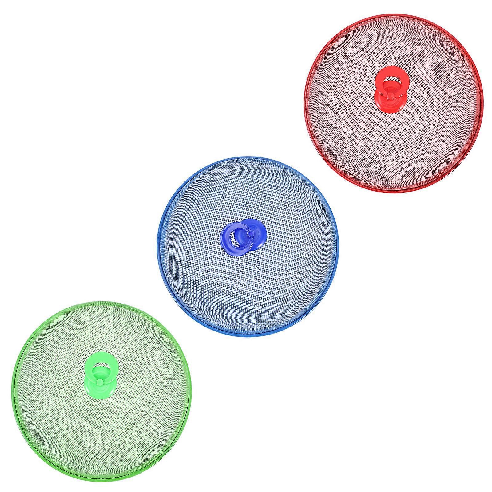 Round Mesh Dome Food Cover Wrought Iron Outdoor Picnic Dust Covers 24 ...