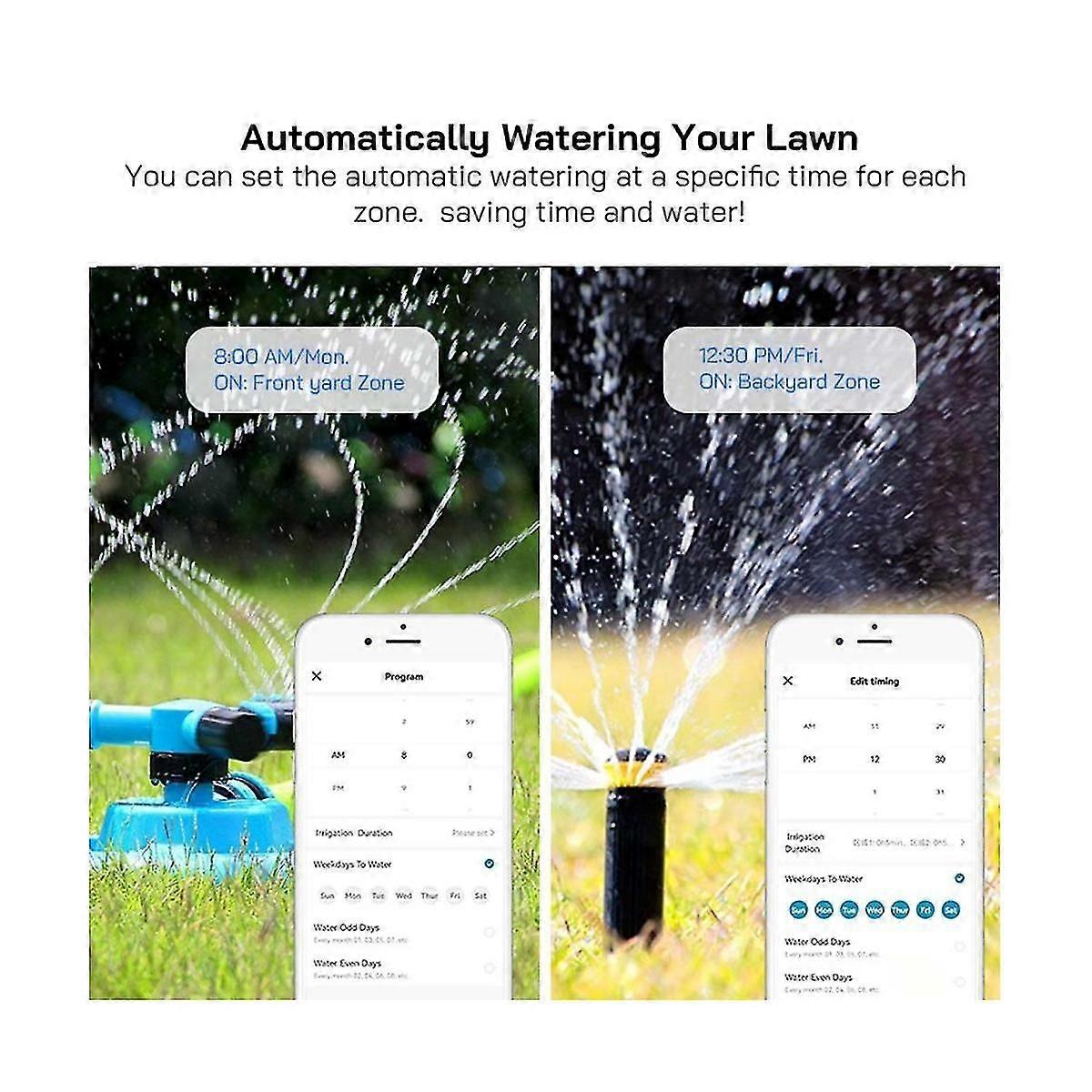 Tuya WiFi Sprinkler Controller Smart Irrigation Timer 8 Zones Automatic ...