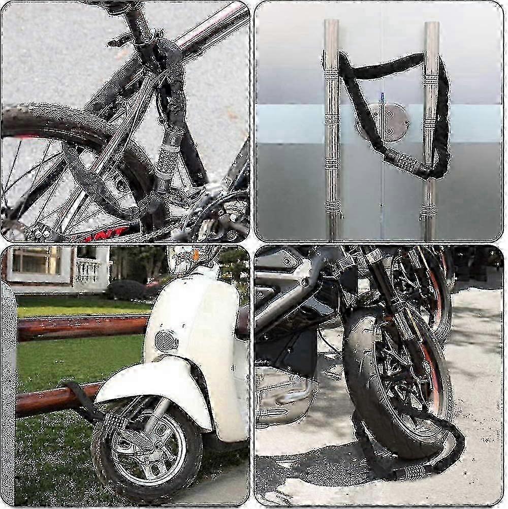 Heavy Duty Bike Chain Lock Combination High Security 5-digit Resettable ...