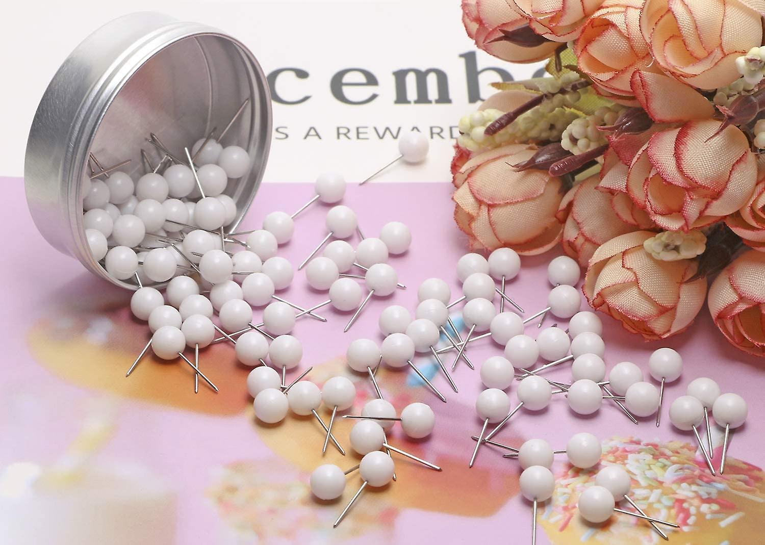 100PCS 1/4 Inch Small Round Head Map Tacks Pins for Home Office ...