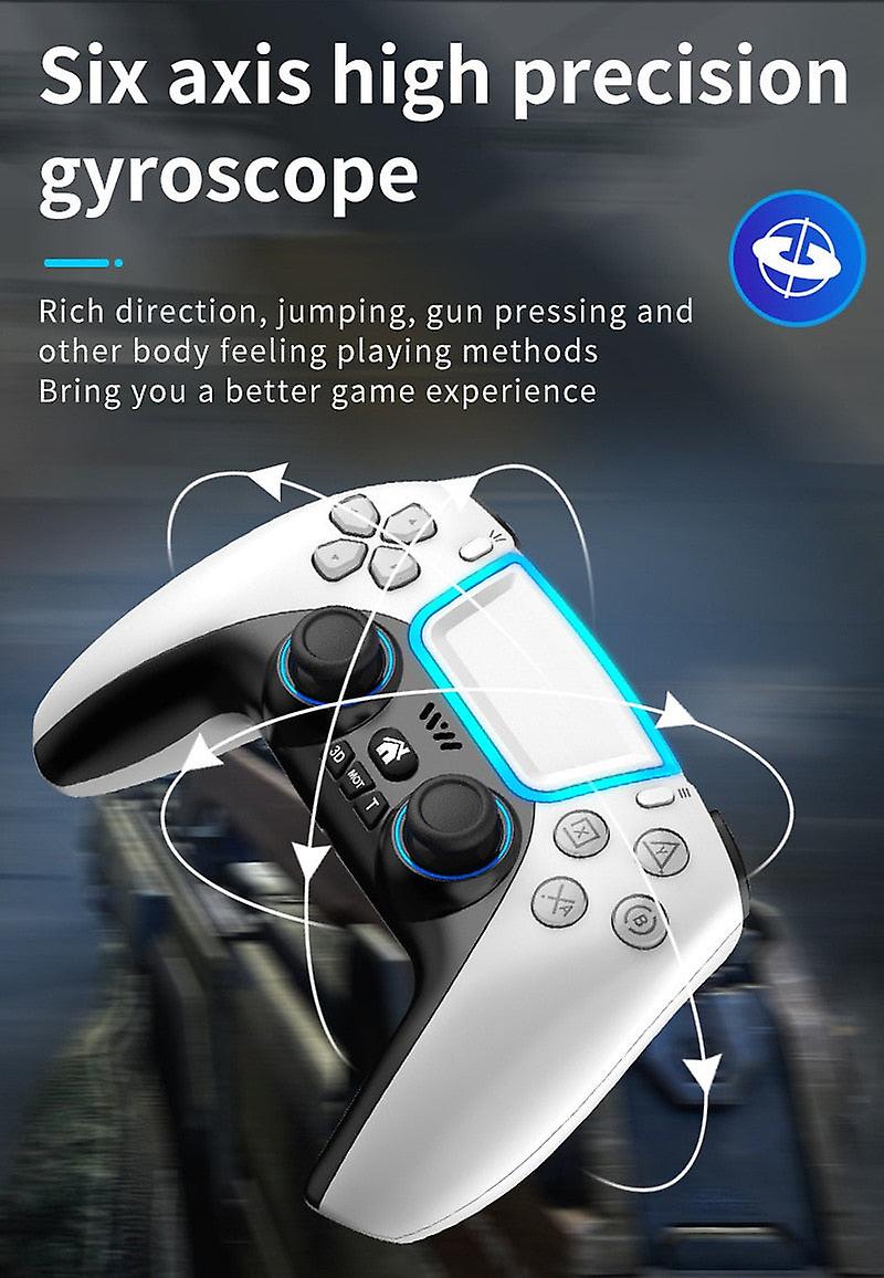 Wireless Bt Game Controller Gamepad For Ps4 Console Con Rgb Light ...