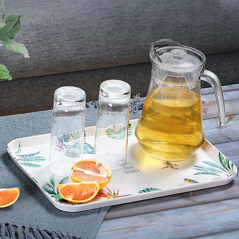 Snack Tray Floral Design Heat Resistant Display Melamine Cherry Blossom ...