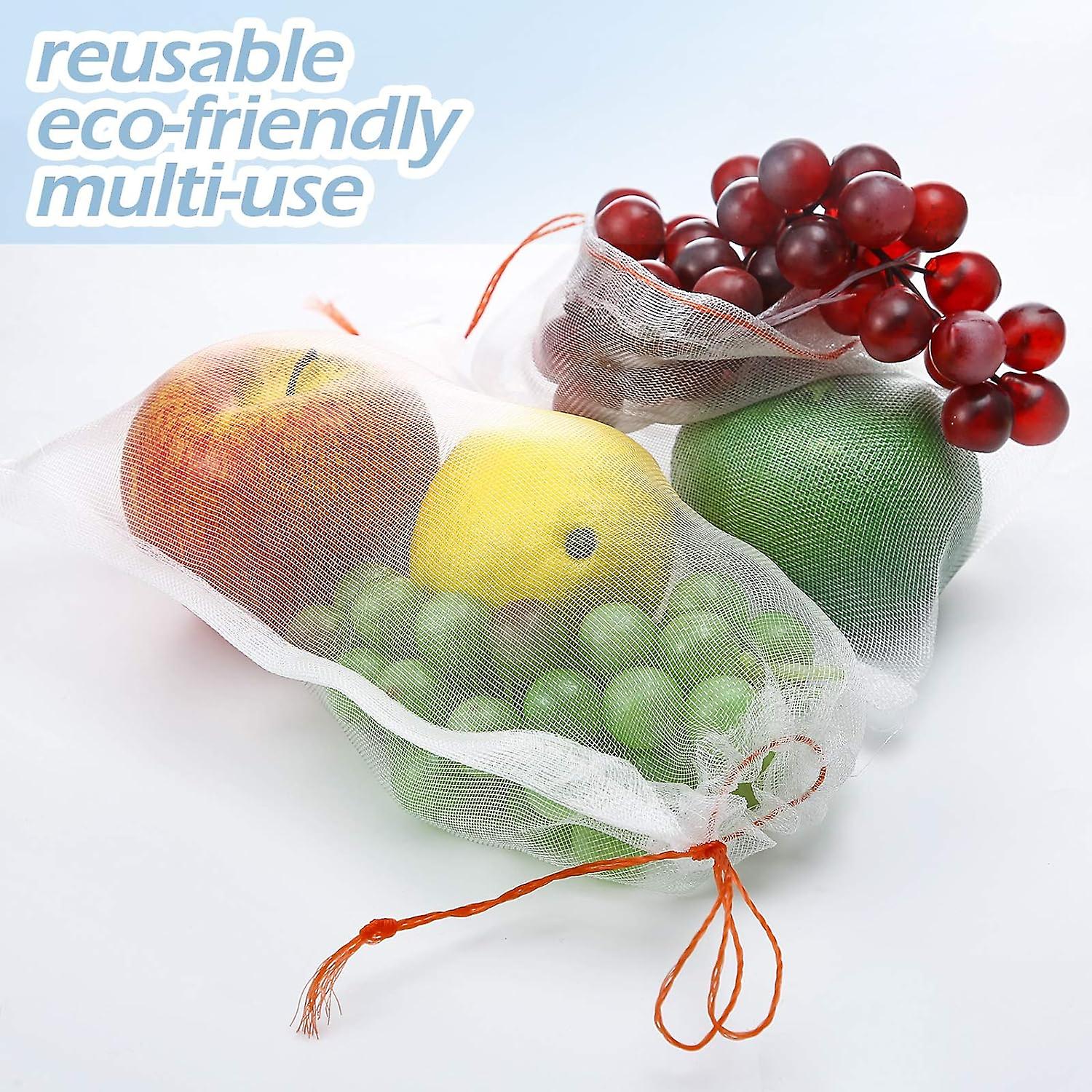 20 Pieces Fruit Protection Netting Garden Drawstring Nylon Mesh Barrier ...