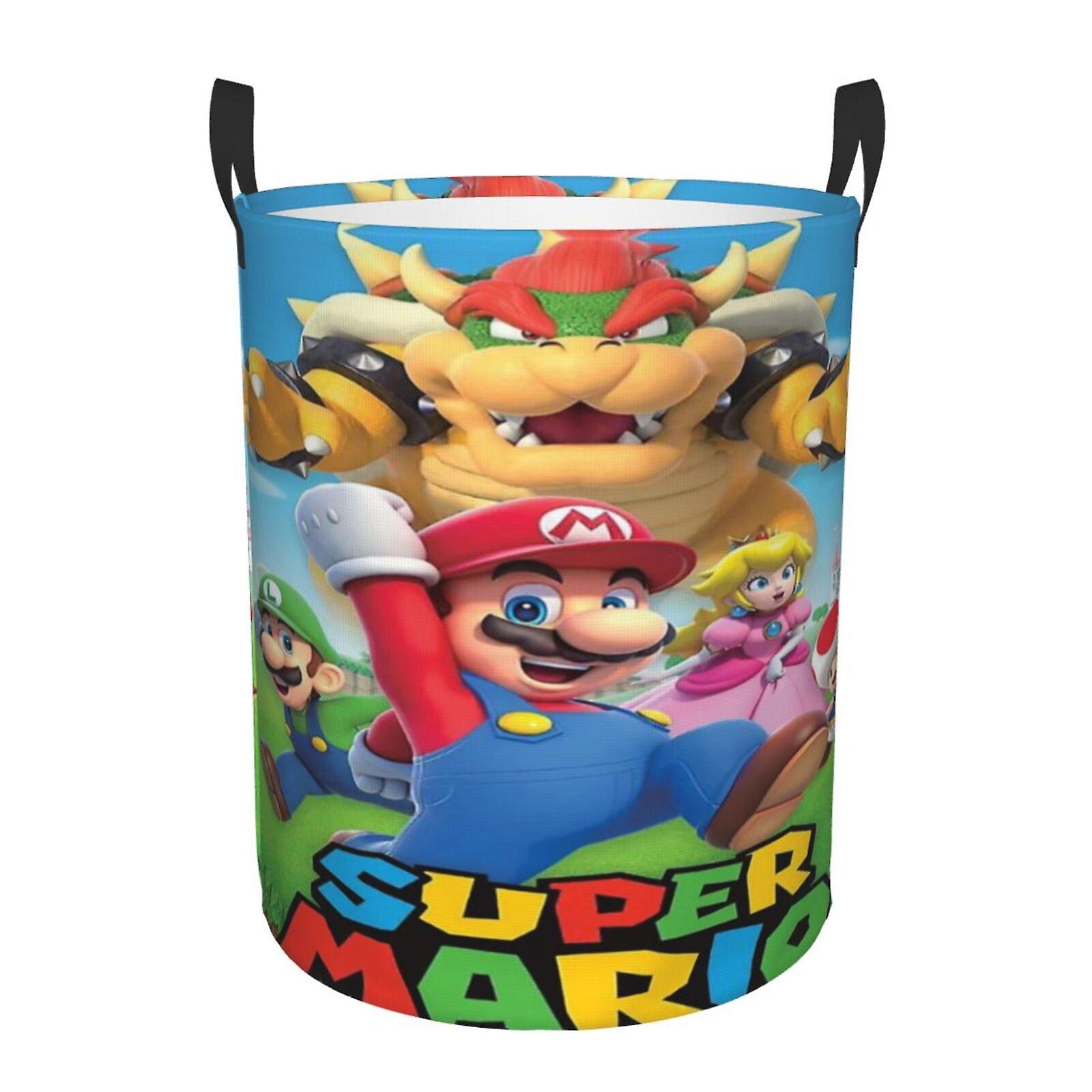 Mario Large Laundry Basket With Handle, Collapsible Laundry ...