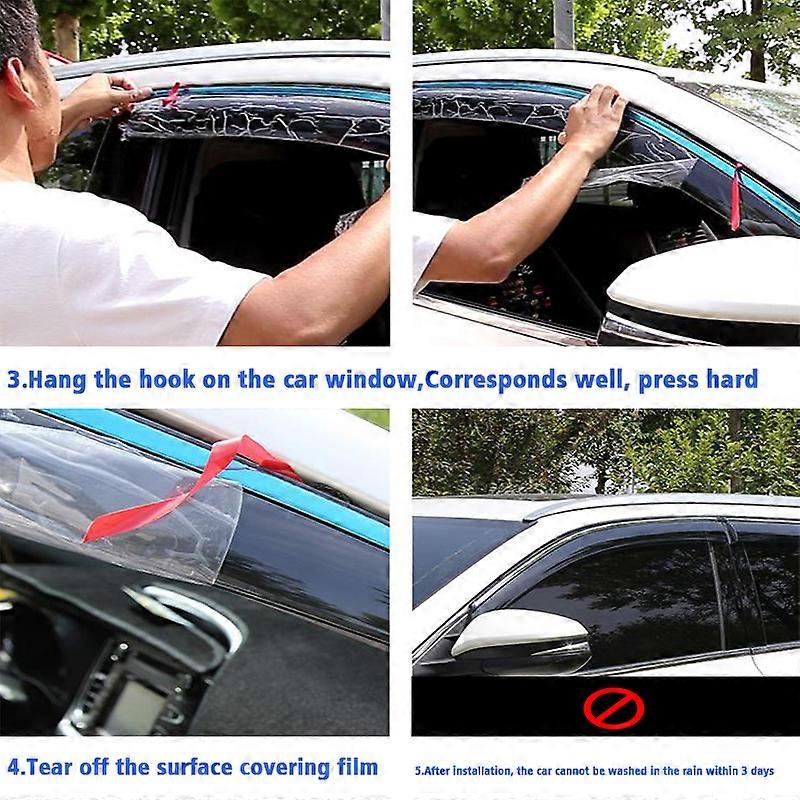 Unique Car Accessories FOR Toyota Fortuner 2016-2023 Car Window Visors ...