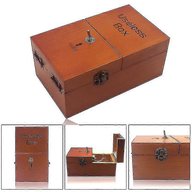 Electronic Useless Box Wooden Boy Girl Kid Interesting Pastime Machine ...