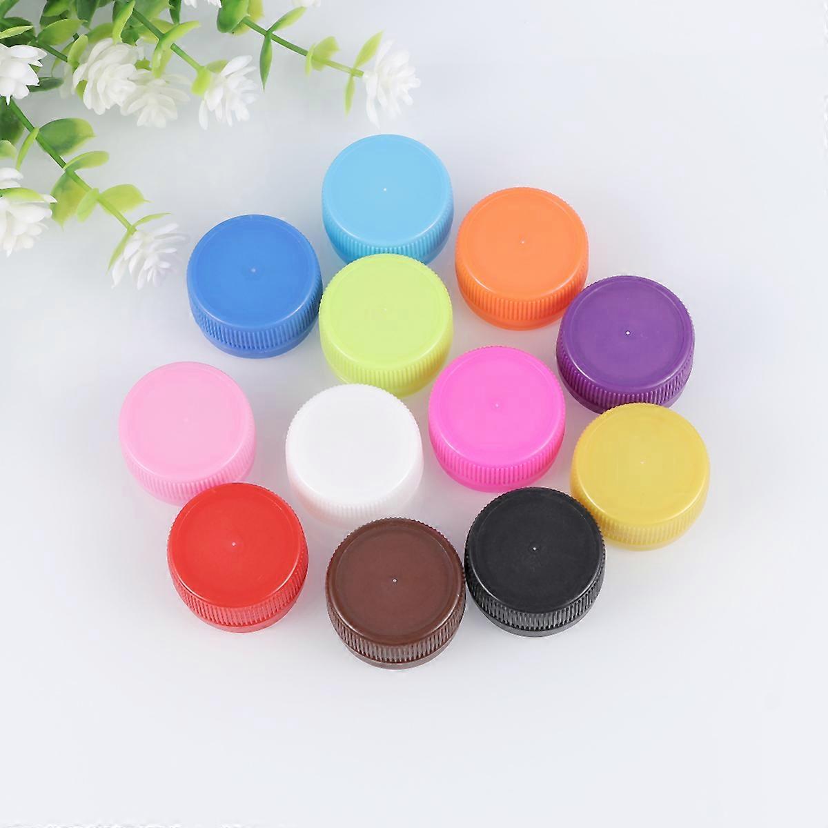 200pcs Plastic Drink Bottle Covers Colorful Spring Water Bottle DIY ...