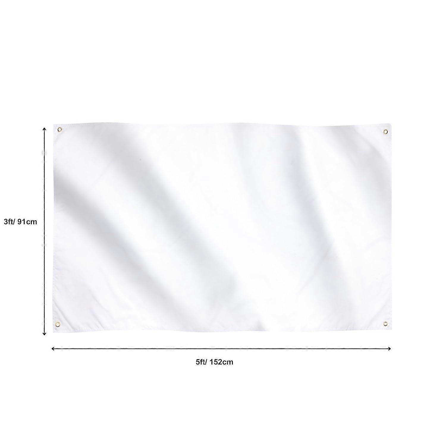 White Flag, Flag White Background, Blank White Flag,Eyelet in Every ...