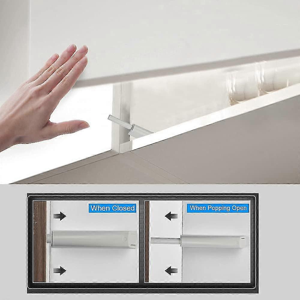 4 Pcs Push To Open Door Catches Push To Open Latch Push Release Latch ...